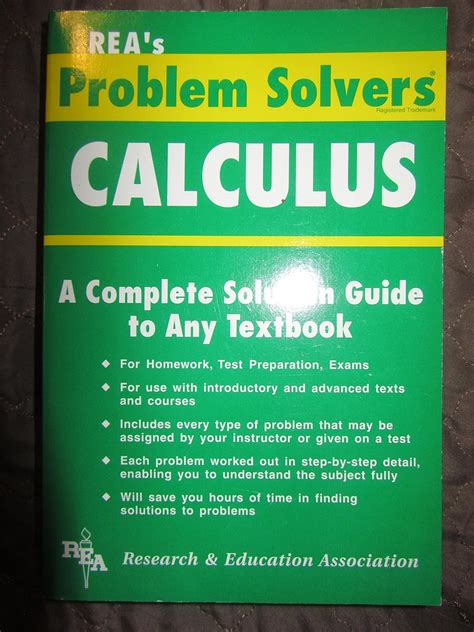 Calculus Problem Solver Problem Solvers Solution Guides Editors Of