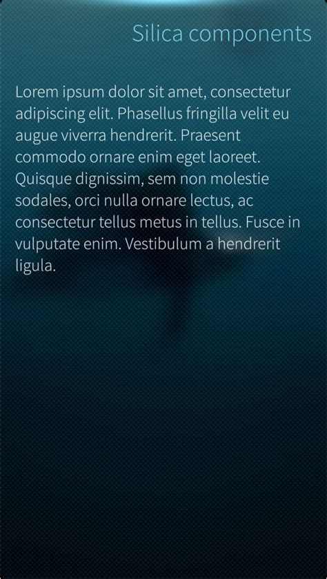 Silica Components For User Interfaces In Sailfish OS SitePoint