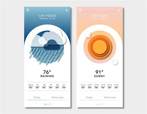 Weather App UI Design On Behance