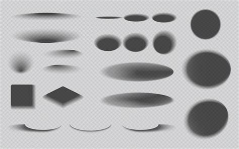 Premium Vector Shadows Set In Realistic Style