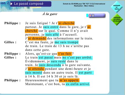 Comprendre Passe Compose