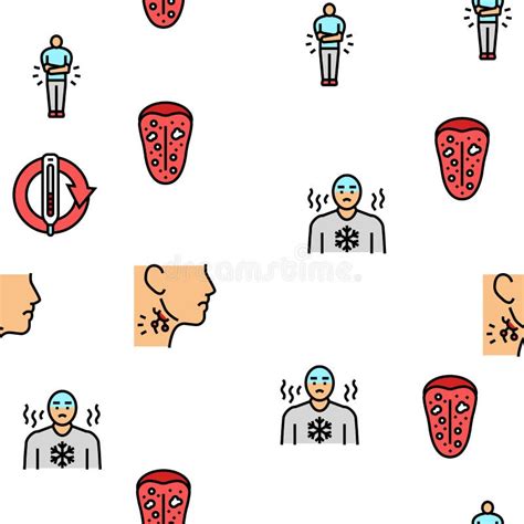 Hiv Aid Health Medical Ribbon Vector Seamless Pattern Stock Vector