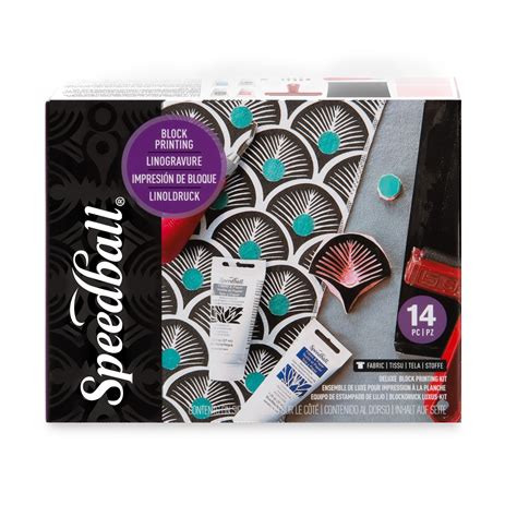 Speedball Deluxe Fabric Block Printing Set 3484