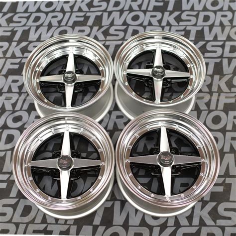 Work Equip 01 15x8 Et10 Et7 4x100 Black Cut Clear W Polished Lips
