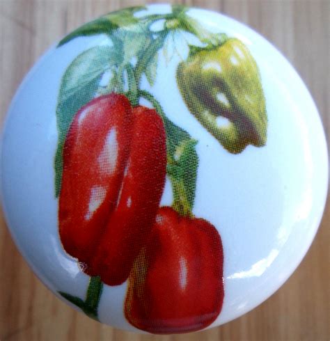 Ceramic Cabinet Knobs With Vegetables And Fruit