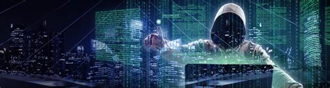 Anonymous Internet Hacker In Front Of Computer Web Crime Concept Stock