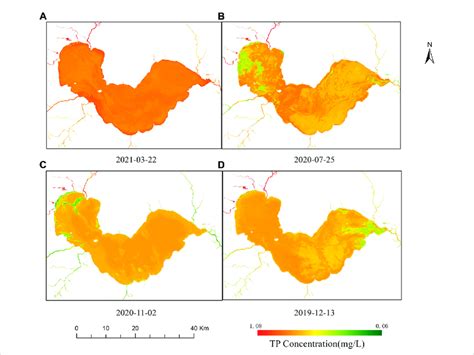 remote sensing retrieval results of the tp concentrations in the water download scientific
