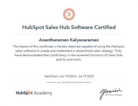 Anantharaman Kalyanaraman On Linkedin Hubspot Academy Hubspot Sales