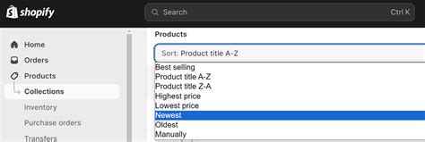 Adjusting Manual Collection Sorting Of Filters On Collections Searchanise Documentation