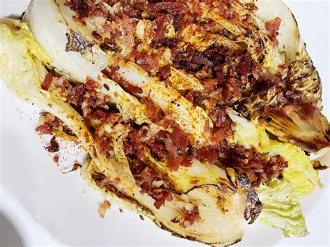 스테이크곁들임으로 먹기좋은 알배추스테이크 구이 만들기