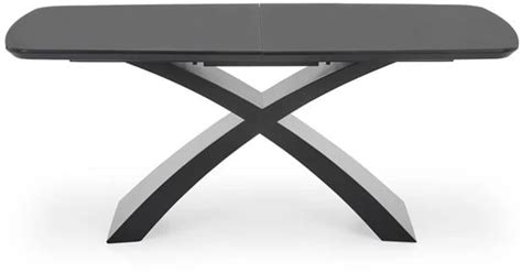 Rozkładany Stół Silvestro Do Jadalni Ciemny Popiel Czarny Halmar