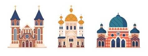 Religious Architecture Magnificent Church And Mosque Structures