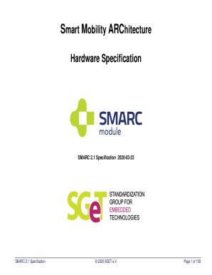 Fillable Online SMARC Module 2 1 Specification SMARC Module 2 1 Computer On Module Hardware