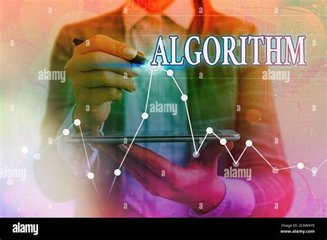 Writing Note Showing Algorithm Business Concept For A Method Or Set Of Rules For Calculations