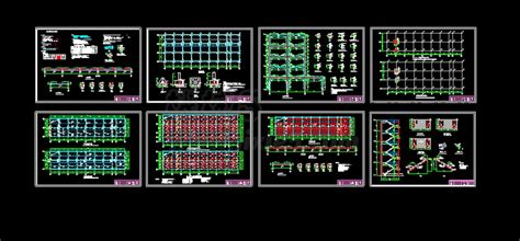 五层钢筋砼全现浇框架结构设计cad图纸说明书 机械5
