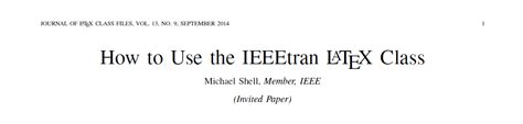 Pdftex How To Write A Report Template In Ieee Format Tex Latex