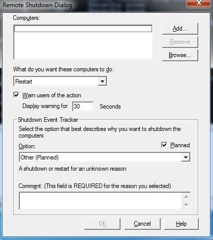 How To Remotely Shutdown Or Restart A Windows Computer