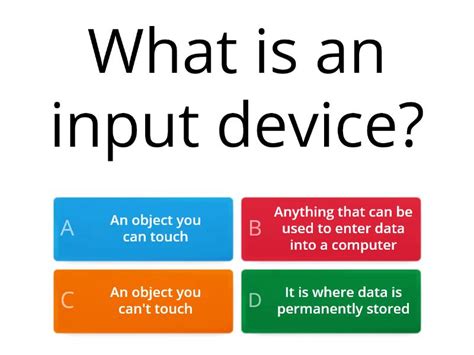 Input And Output Quiz