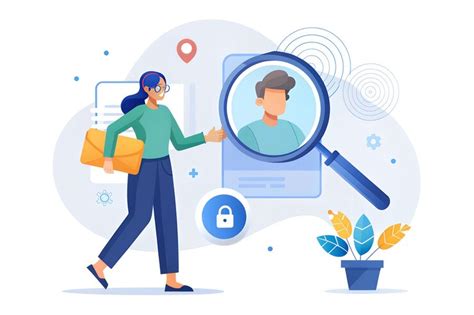 Know Your Customer Kyc Concept Person Use Magnifying Glass Focus To Identity Verification System