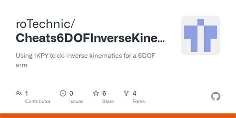 cheats6dofinversekinematics arm urdf urdf at main · rotechnic