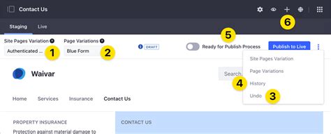 Site Staging Ui Reference Liferay Official Documentation Liferay Learn