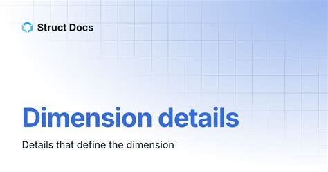 Dimension Details Struct Docs