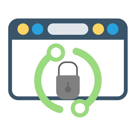 Premium Vector Web Security Flat Illustration