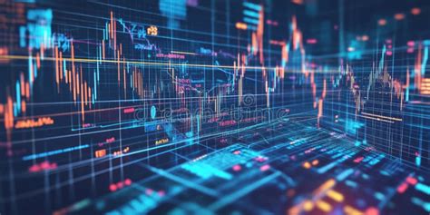 A Mesmerizing Futuristic Ai Driven Quantum Finance Network Displaying Glowing Cybernetic Real