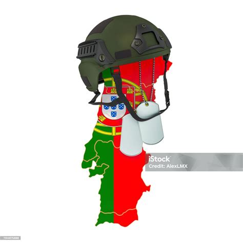 포르투갈어 군사 육군 또는 전쟁 개념입니다 흰색 배경에 고립 된 3d 렌더링 3차원 형태에 대한 스톡 사진 및 기타 이미지 3차원 형태 Revolution 개념