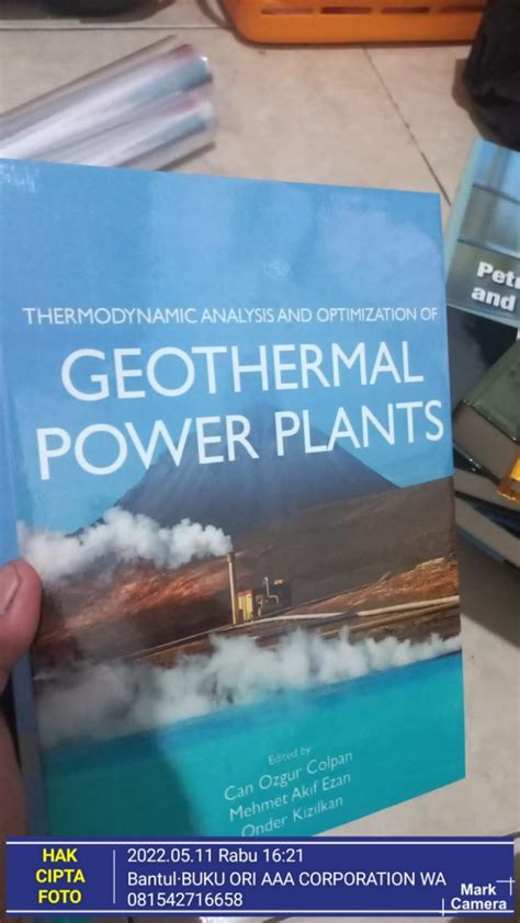 Jual Thermodynamic Analysis And Optimization Of Geothermal Power Plants