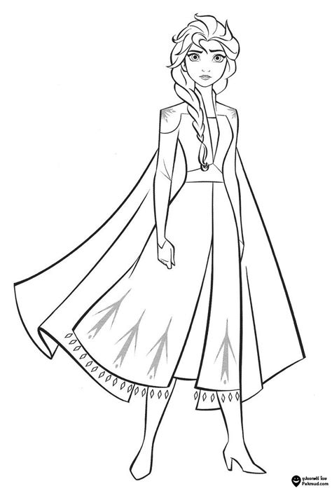 100 รูปภาพระบายสี เจ้าหญิงเอลซ่า สำหรับเด็ก รูปชัด โหลดฟรี 2024
