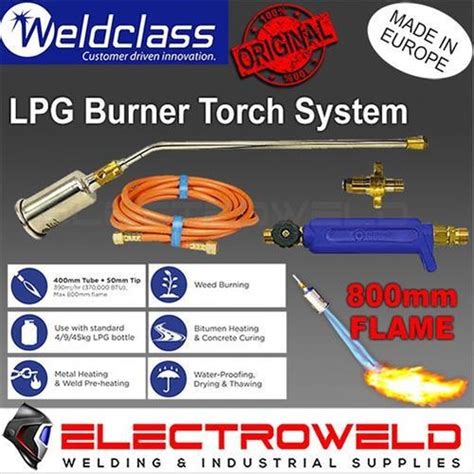 Weldclass Platinum Lt40 Lpg Handy Flame Burner Kit Blow Torch Hose