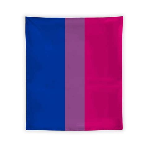Personalized Bisexual Pride Flag Tapestry With Your Photo Text Logo