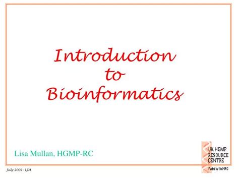 PPT Introduction To Bioinformatics PowerPoint Presentation Free Download ID 812672