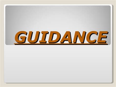 Guidance And Counseling Guidance Services Pptx