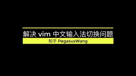 解决 Vim 中文输入法切换问题 Youtube