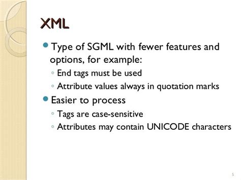 Sgml And Xml