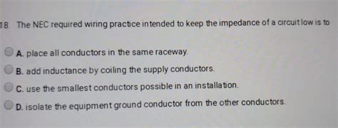 Solved In An Ac Circuit The Total Opposition To The Flow Of
