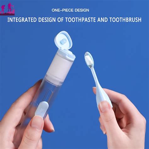 Travel Toothbrush Toothpaste Integrated Portable Portable Mini Small Tooth Cleaners Soft Hair