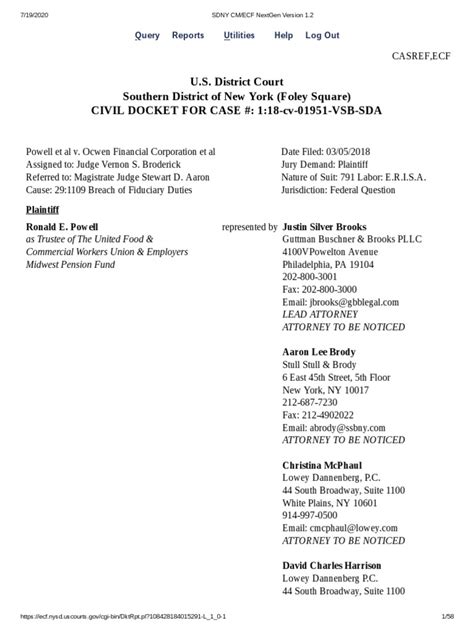Docket 19july20 Sdny Cm Ecf Nextgen Version 12 Pdf