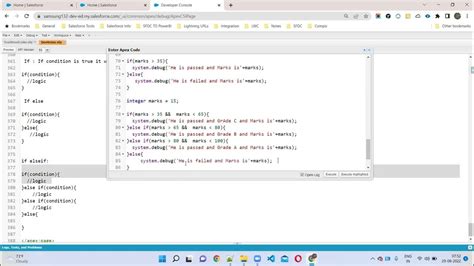 Conditional Statements And Loops In Salesforce Apex Youtube