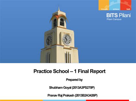 Bits Pilani Presentation