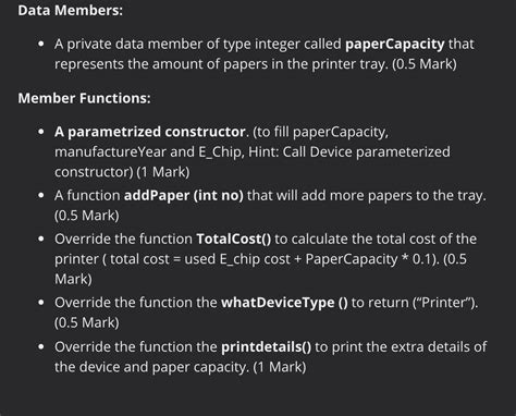 Solved Part 1 12 Marks Define And Implement A Class Echip