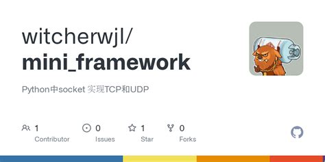 Github Witcherwjl Mini Framework Python Socket Tcp Udp