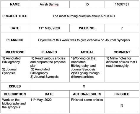week 7 progress report burning questions about api in iot
