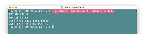 how to find the ip address for a domain la de du