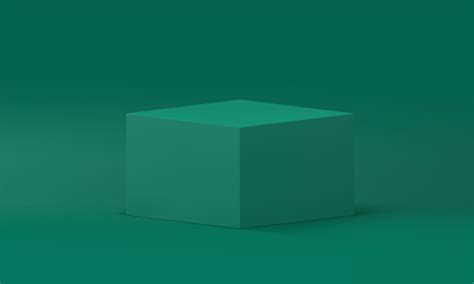 3d 사각형 상자 녹색 받침대 기초 플랫폼 아이소메트릭 각도 장식 디자인 현실적인 벡터 3차원 형태에 대한 스톡 벡터 아트 및