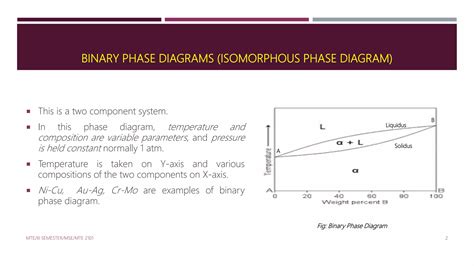 Phase Diagramtwo Component System Pptx