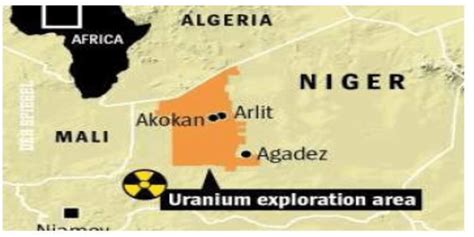 Location Of Uranium Mines In Niger Download Scientific Diagram