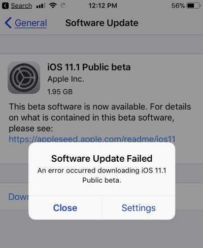 Solved IOS 11 3 IOS 11 2 6 Software Update Failed On IPhone IPad